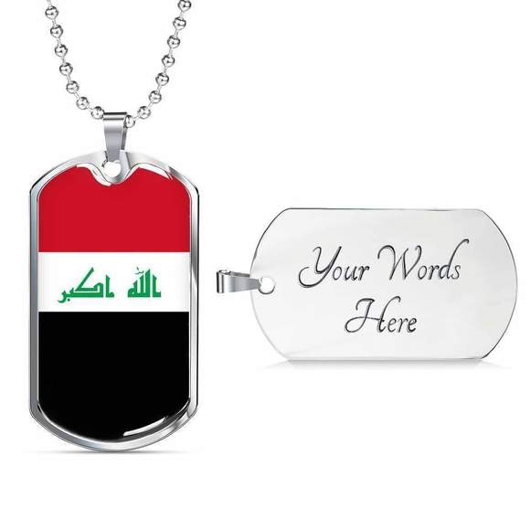 Express Your Love Gifts | Jewelry | Iraq Flag Necklace Iraq Flag ...